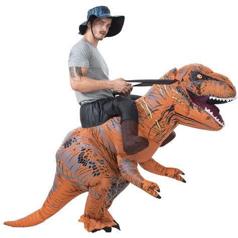 Стиль T-REX динозавр надувной костюм для карнавала день взрослых ...