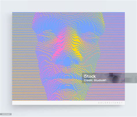 작은 큐브로 만든 사람의 얼굴 그림 익명의 소셜 마스킹 기술 및 로봇 공학 개념 복셀 아트3d 벡터 일러스트레이션 3차원 형태에 대한 스톡 벡터 아트 및 기타 이미지