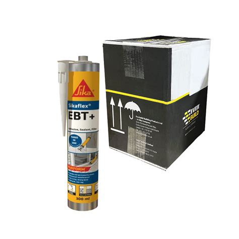 SikaFlex EBT+ Polyurethane Adhesive & Sealant, Clear - 300ml (Box of 12 ...