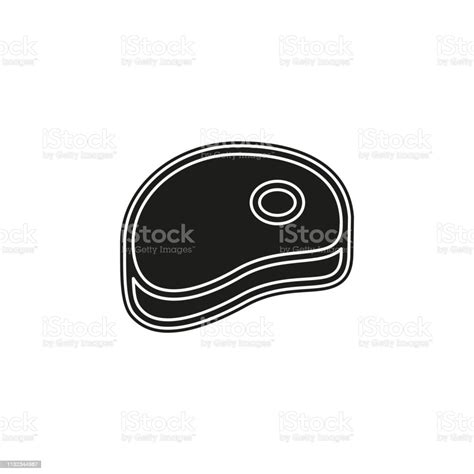 고기 아이콘 벡터 양고기 쇠고기 돼지고기 또는 햄 스테이크 쇠고기 베이컨 0명에 대한 스톡 벡터 아트 및 기타 이미지 0명 고기 굽기 Istock