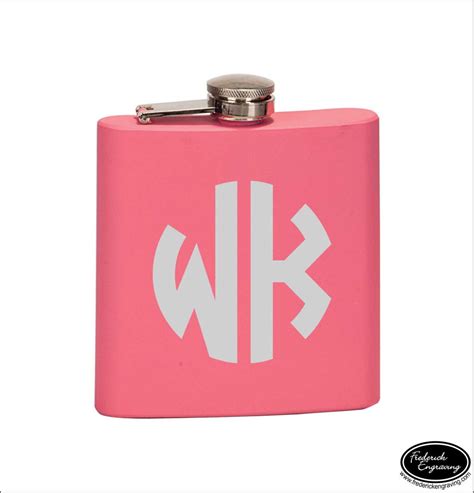 personalized flask monogram flask custom by frederickengraving
