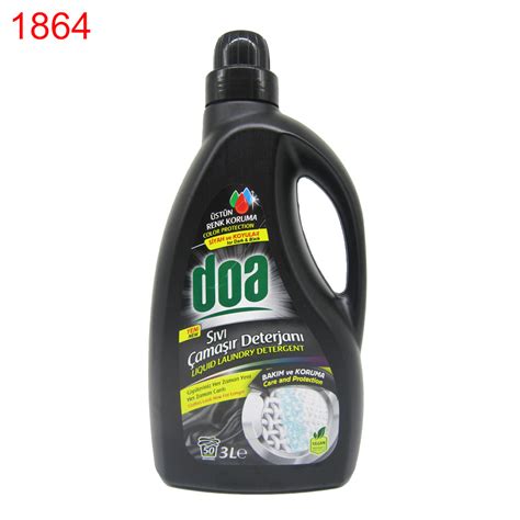 Течен перилен препарат Doa цветно пране за тъмни и черни дрехи 3л 50пр Vsi4ko Bg
