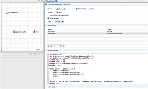 Simulation Calculated Percentile From Histogram Data Element In