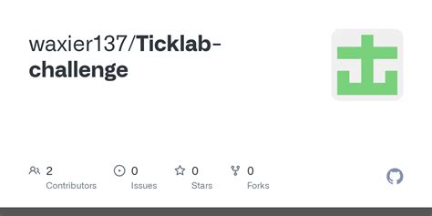 Github Waxier Ticklab Challenge