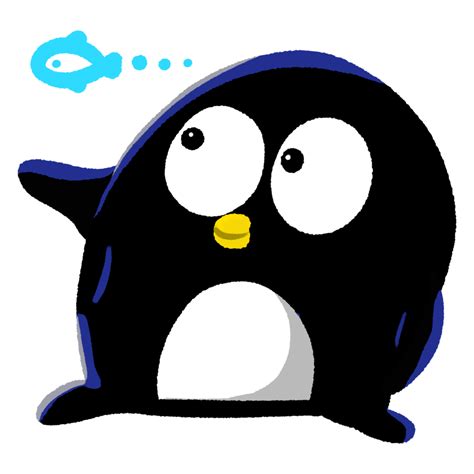 Cartoon Penguin Thinking Illustration Cute Cartoon Penguin Character
