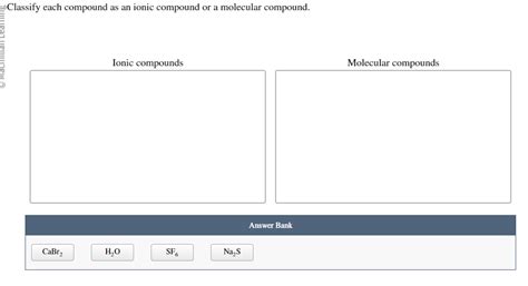 Solved Classify Each Compound As An Ionic Compound Or A
