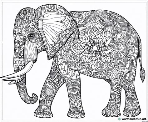 Coloriage Éléphant Mandala Coloriage Elephant Mandala À Imprimer Tepehl
