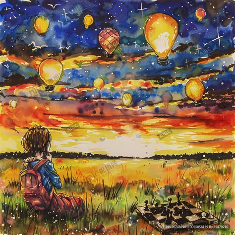 Ai创作图月光插画月光下 手绘唯美夜晚 星月河幻想插画 幻想梦境插画 星空地板画涂鸦手绘 梵高星空画风 手绘追逐梦想的少年 看流星的孩子 夜晚星空手绘 女孩看月亮装饰画 望月球 梦幻场景插画