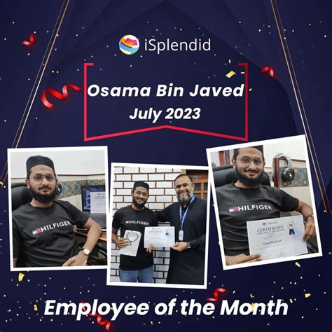 Osama Bin Javed On Linkedin Employeeofthemonth Teamsuccess