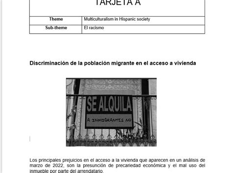 Aqa A Level Spanish Speaking Cards 2022 First Pack Teaching Resources