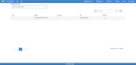 connect sqlite database with helical insight helical insight