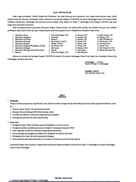 Program Kerja Tahunan Sd 55 2019 2010 Pdf