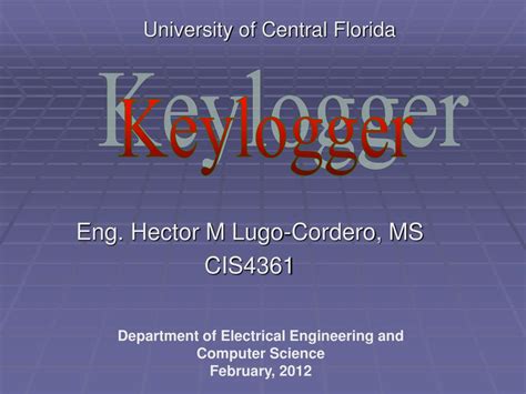 Ppt Eng Hector M Lugo Cordero Ms Cis4361 Powerpoint Presentation Free Download Id5236589