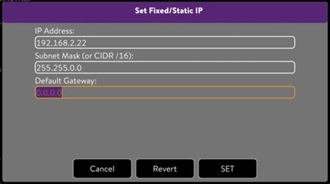 How To Set A Fixed Static IP Address KLANG