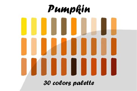Pumpkin Procreate Color Palette Procreate Swatches