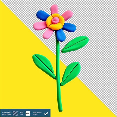 투명한 배경에 간단한 꽃 Png Psd 프리미엄 Psd 파일