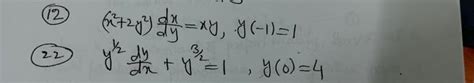Solved Solve These Two Diffrential Equationfirst Order