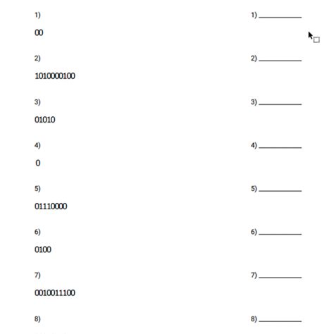 Math Binary To Decimal Conversion Practice Worksheet Series Geek Slop Online