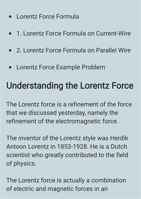 Solution Lorentz Force Definition Formulas Example Problems Studypool