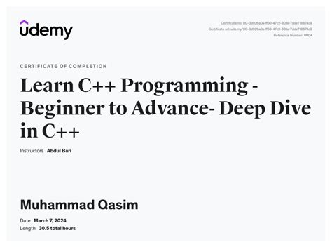 Muhammad Qasim On Linkedin Udemy Course Completion Certificate
