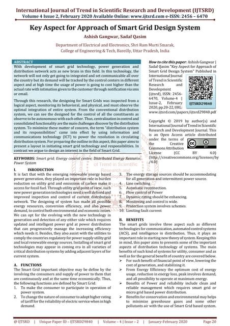 Key Aspect For Approach Of Smart Grid Design System Pdf