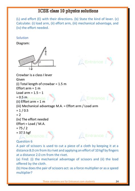 Chapter Machines For ICSE Class Physics Physics Wallah