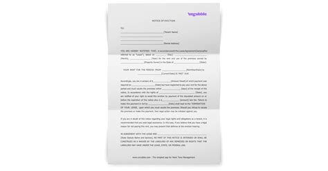Eviction Notice Template Free Download Unrubble Templates