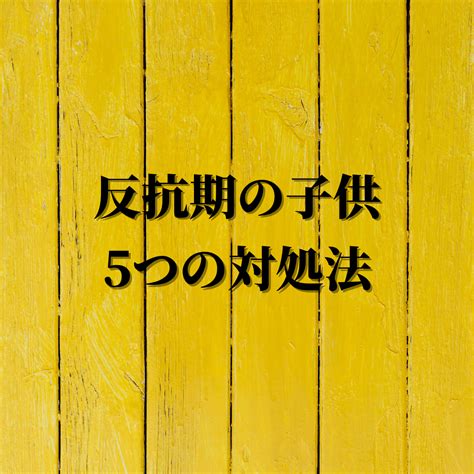 思春期の子供の心理 効果的 つの対処法 eririncolor