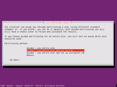 ubuntu 16 04 server 版安装过程图文详解 set up lvm csdn博客