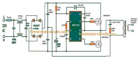 Electronic Transformer Circuit Diagram