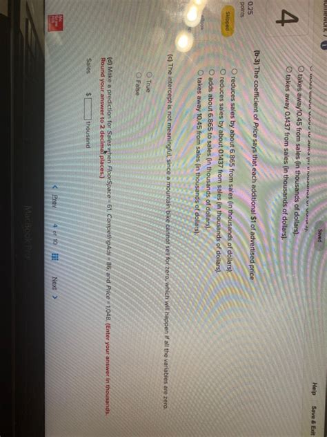 Solved Work 7 Saved Help Save And Exit Submit Observations Are