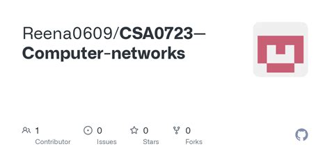 GitHub Reena CSA Computer Networks