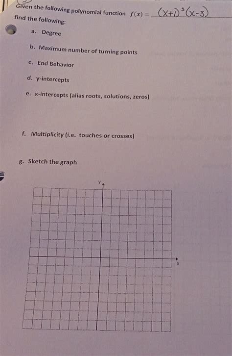 solved 2 given the following polynomial function
