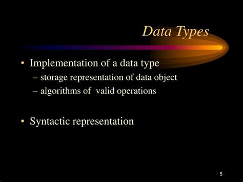 Ppt Chapter Four Data Types Powerpoint Presentation Free Download