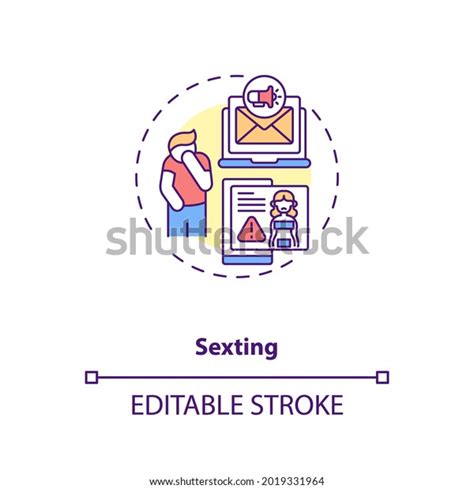 Sexting Culture Concept Icon Sending Erotic Stock Vector Royalty Free 2019331964 Shutterstock