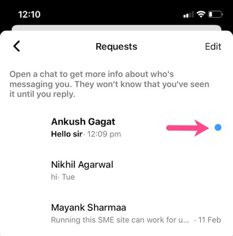 No Blue Dot Next To Unread Message Like Below Its Bold But No Dot