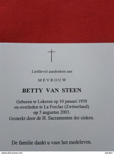 Religión And Esoterismo Doodsprentje Betty Van Steen Lokeren 101