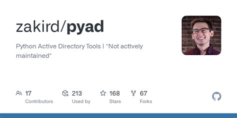 Github Zakird Pyad Python Active Directory Tools Not Actively Maintained