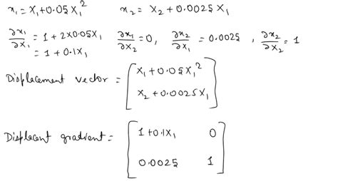 Solved Please Help Solving For The Displacement Gradient