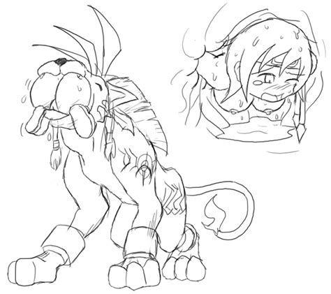 Rule 34 Breasts Feral Final Fantasy Final Fantasy Vii Red Xiii Simple