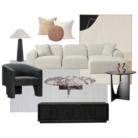 Dark Contemporary Interior Design Mood Board By Studio Tesoro Style