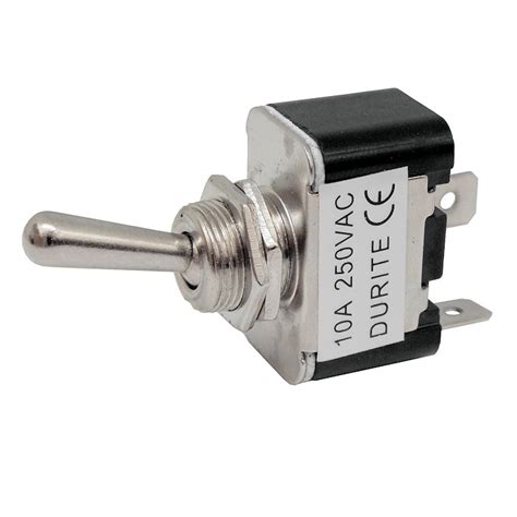 Durite V V On Off Metal Toggle Switch A