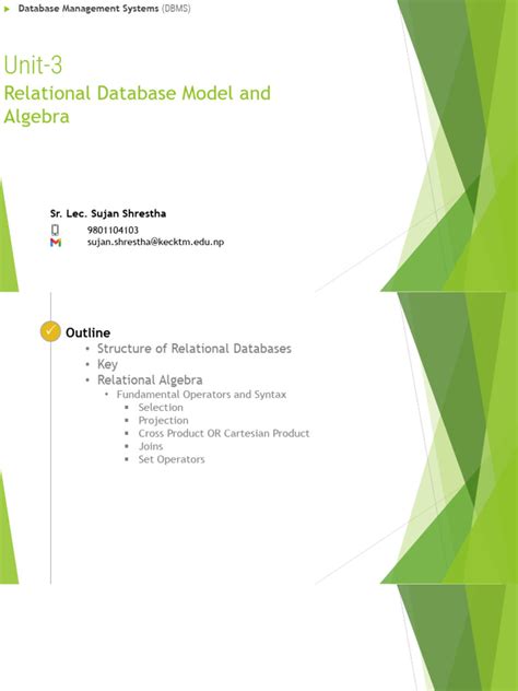 dbms chapter 3 pdf relational model relational database