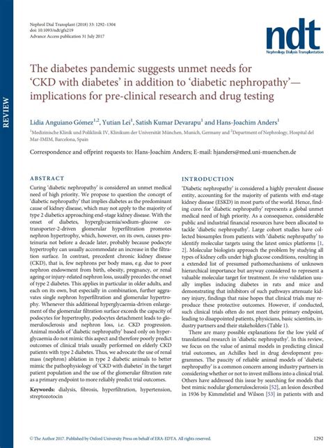 Edgar V Lerma 🇵🇭 On Twitter Pathogenesis Of Diabetic Nephropathy Vs Ckd With Diabetes Ca