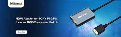 Bitfunx Ps2 Ps1 Ps One Hdmi Adapter Built In Rgb To Component Switch Supports Rgb