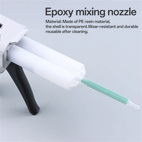 Epoxy Nozzles Epoxy Mixing Nozzles 20 Piece Static Mixer Tips For