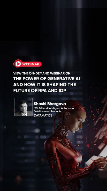 How Generative AI In IDP RPA Is Taking Over Tedious Tasks Webinar