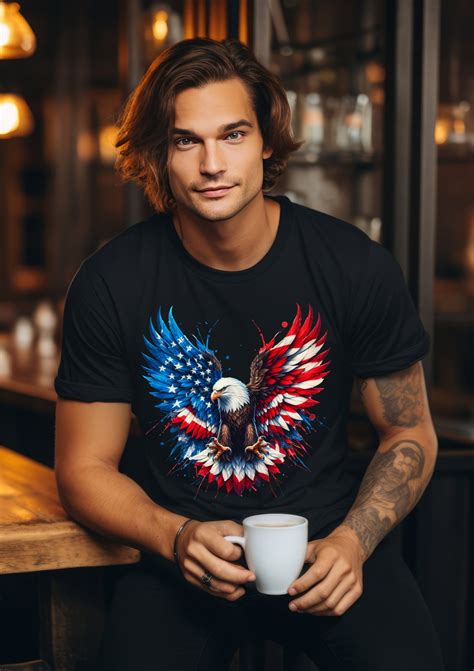 Bald Eagle T Shirt American Flag Tee Patriotic Tshirt Usa Shirt Usa