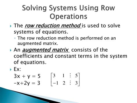 PPT Solving Systems Of Equations With Matrices PowerPoint Presentation ID