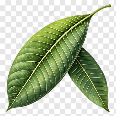 Slightly Curved Mango Tree Leaf Mango Tree Leaf Curved Png